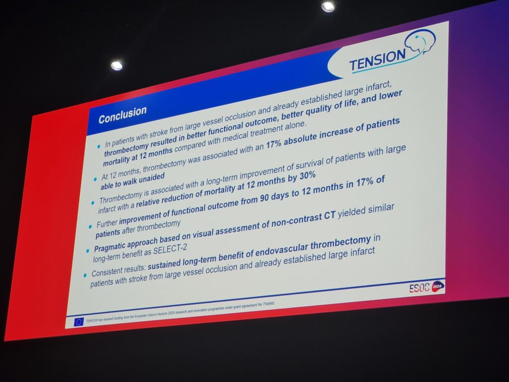 Thrombectomy shows long-term benefit in large-infarct stroke patients ...