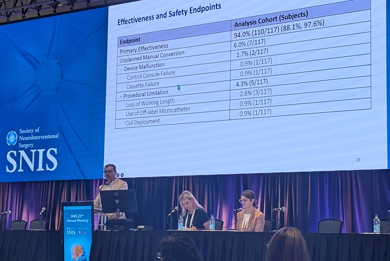 Six-month results find positive technical and clinical outcomes in robotic-assisted aneurysm ...